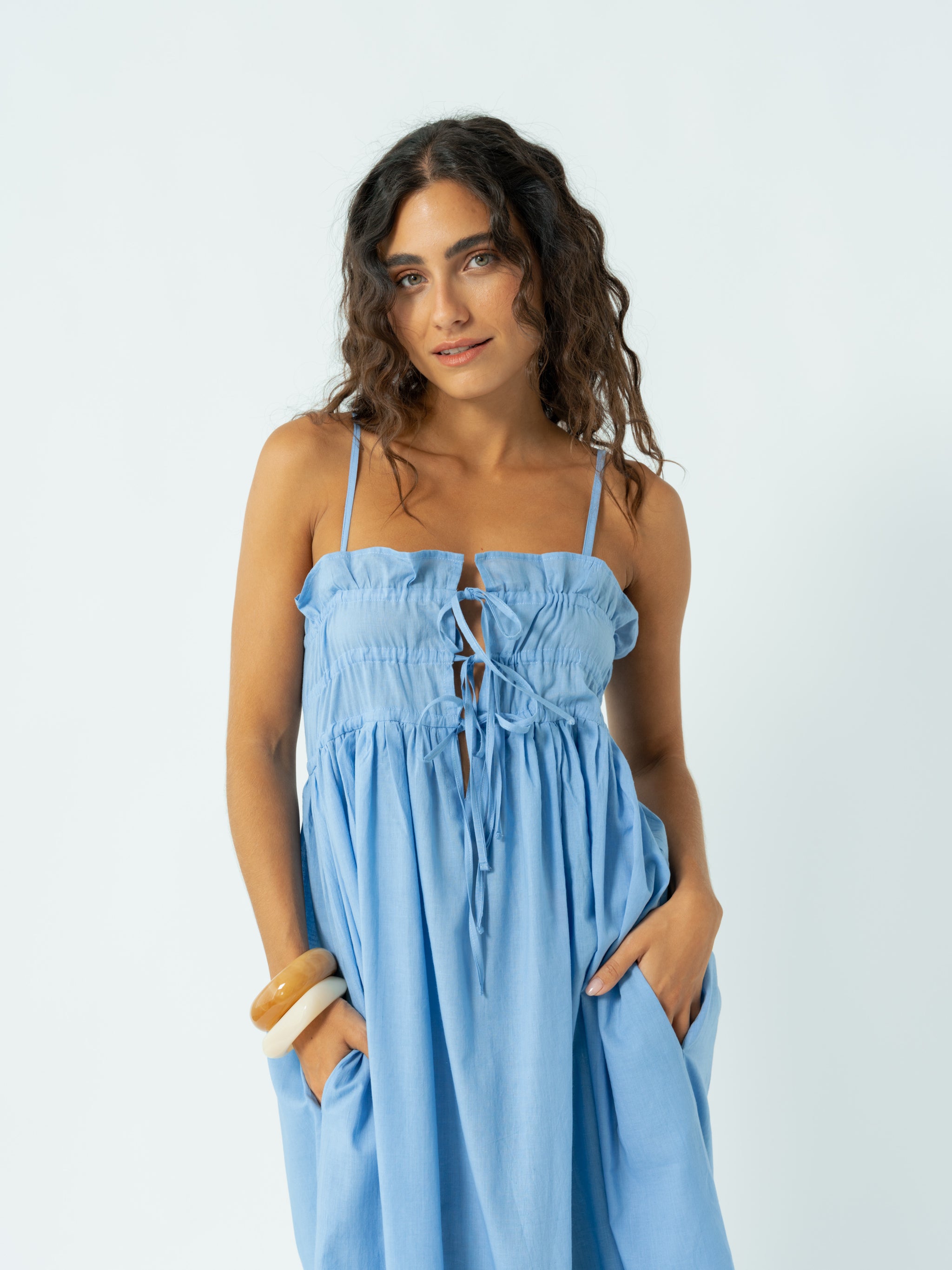 NICOLE BLUE DRESS – Nutka Studios